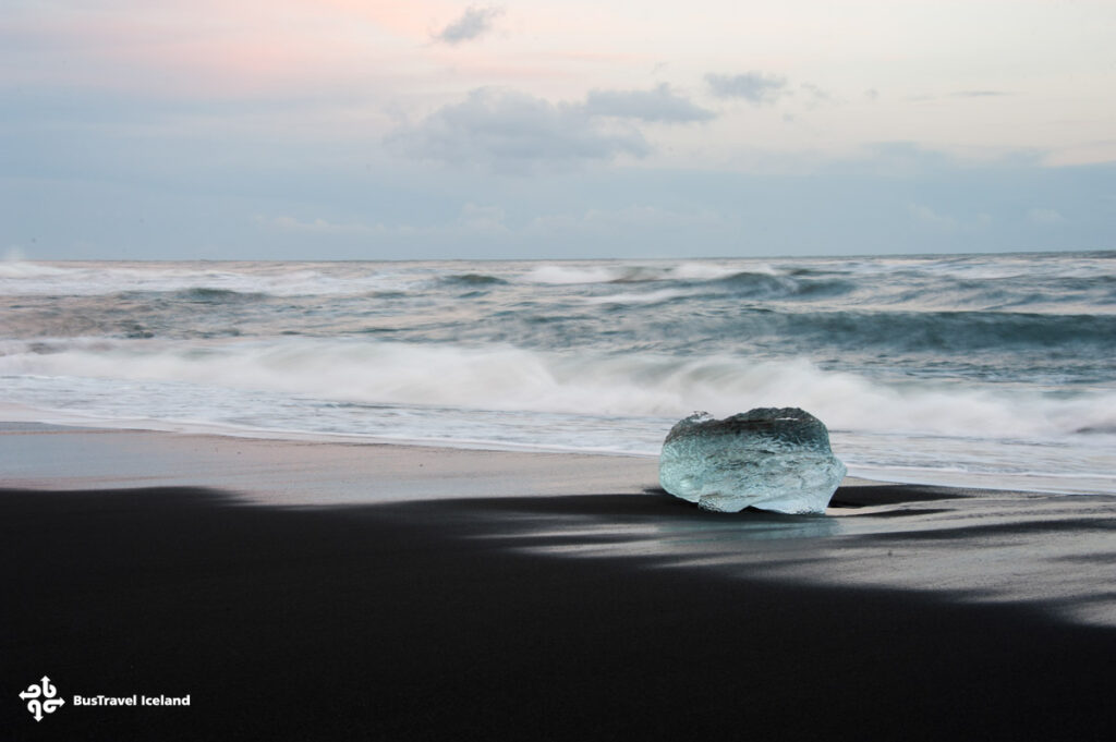 Exploring Fellsfjara, the Diamond Beach of Iceland - BusTravel Iceland