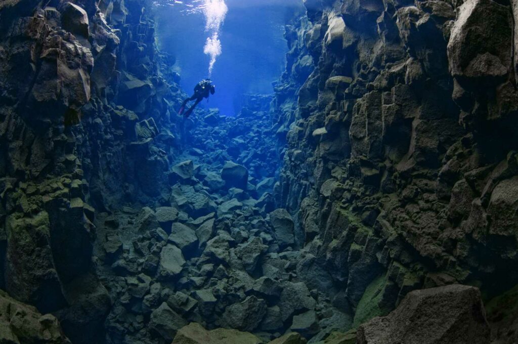 Exploring Silfra Fissure Between Two Continents - BusTravel Iceland
