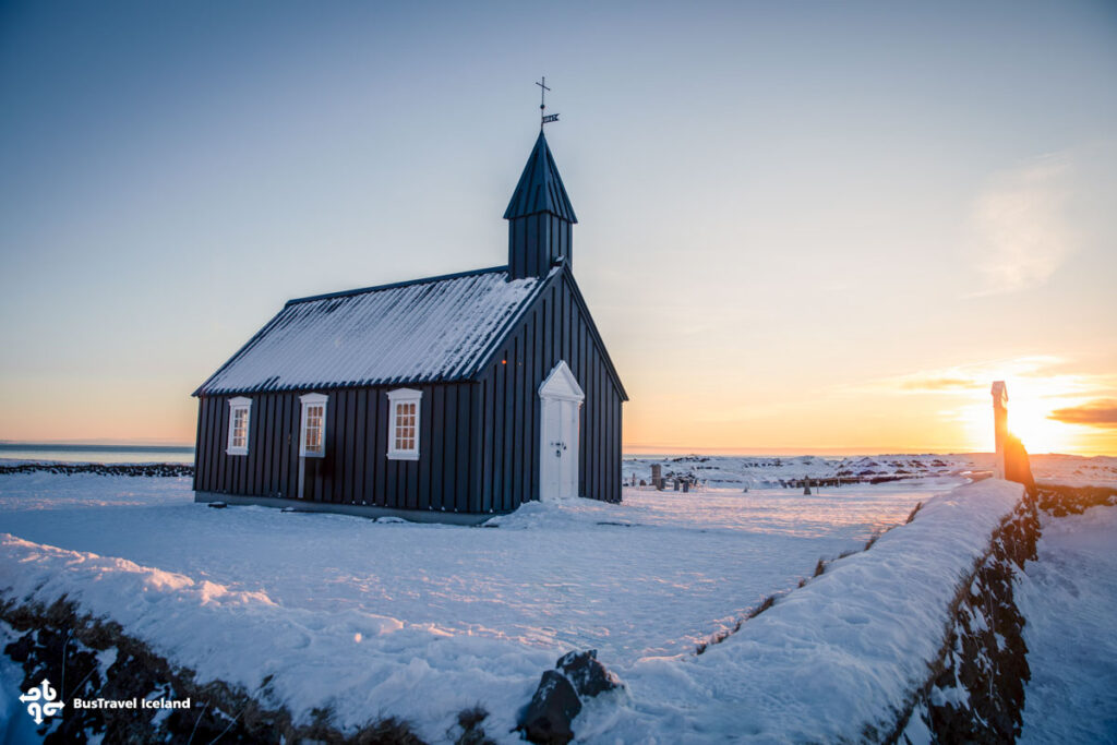 Explore Búðir Black Church in Snaefellsnes - BusTravel Iceland
