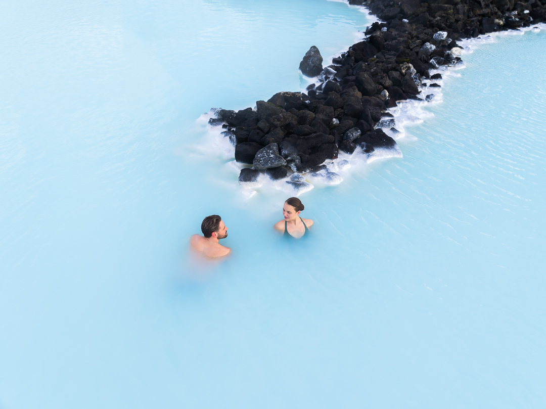 Volcano Eruption Site & Blue Lagoon Admission Tour - BusTravel Iceland
