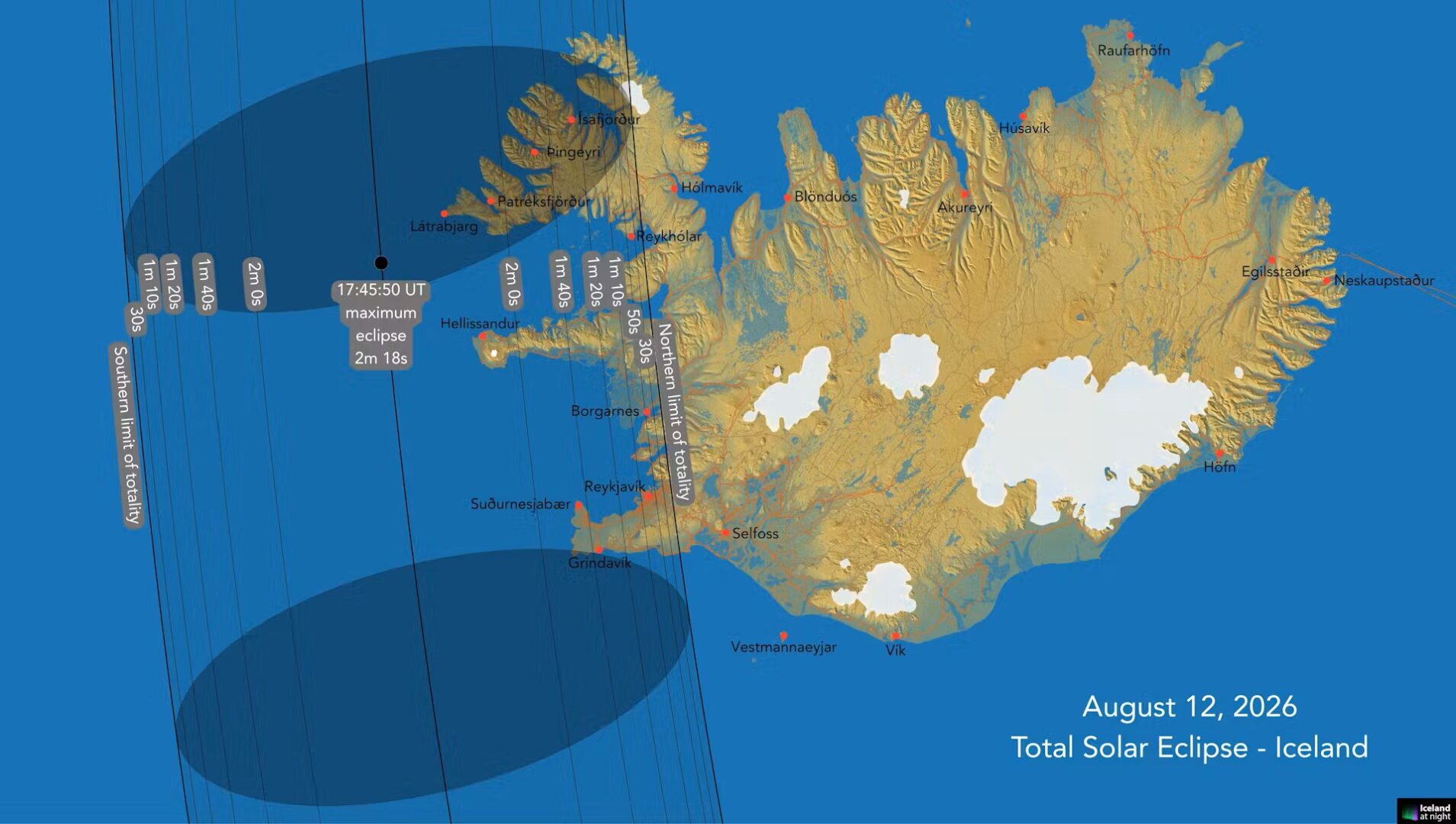 Total solar eclipse iceland 2026 - BusTravel Iceland